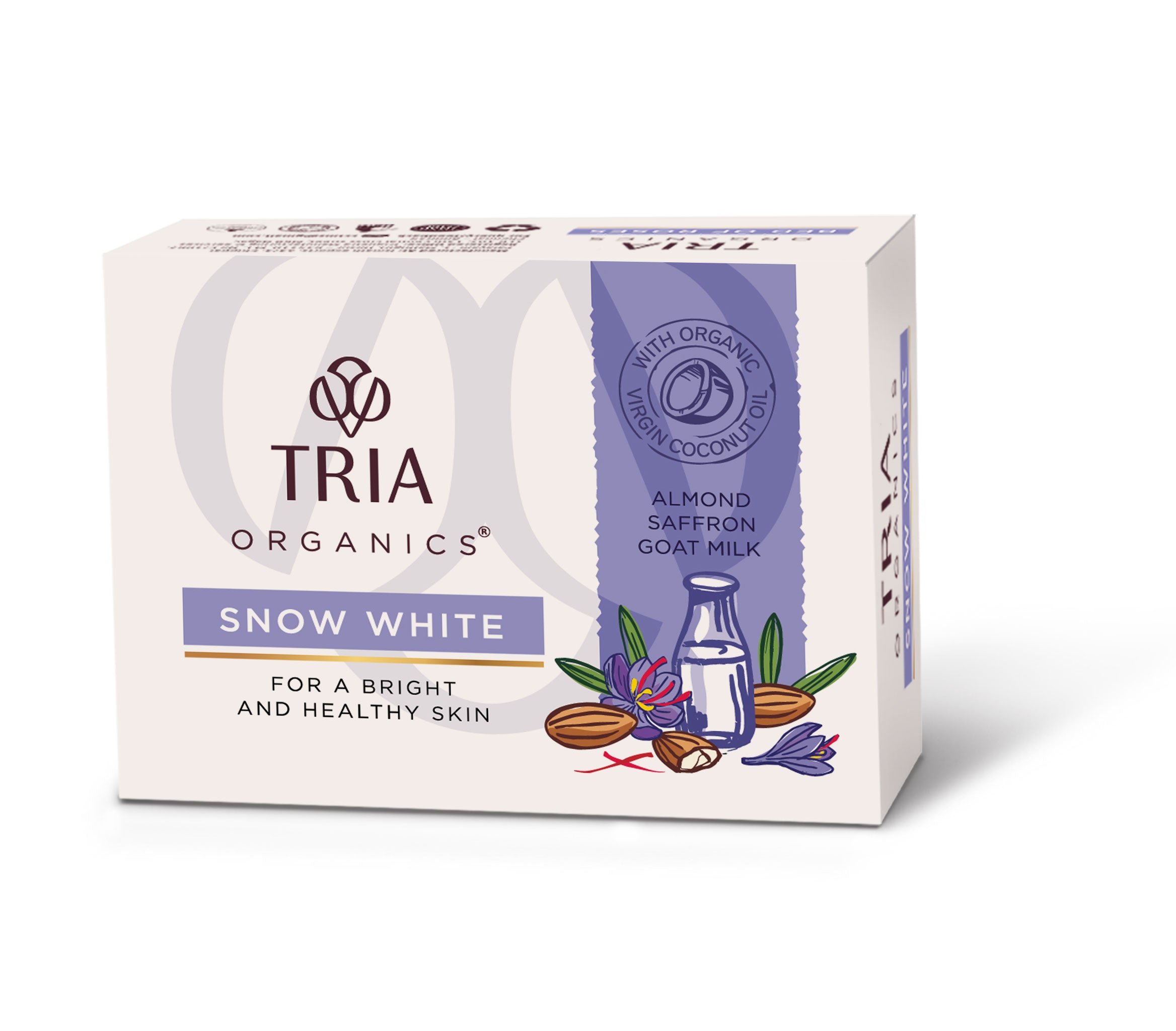 Almond, Saffron & Goat Milk Soap - Skin Brightening Soap – Tria Organics